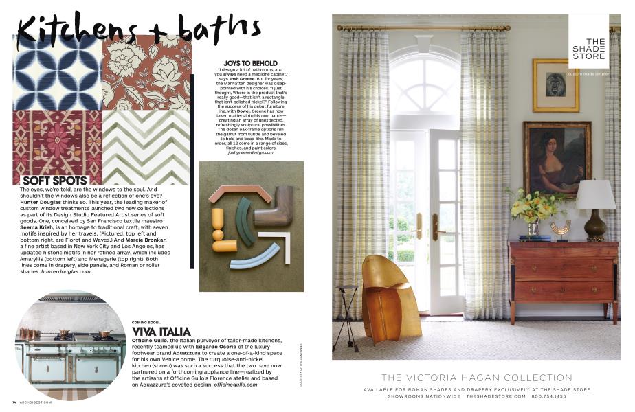 THE SHADE STORE | Architectural Digest | NOVEMBER 2021