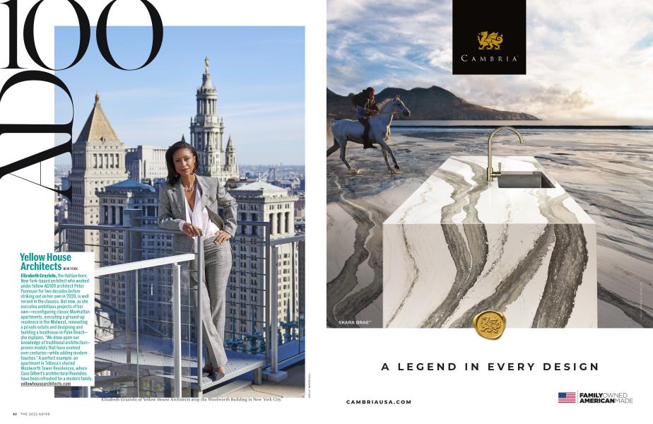 CAMBRIA | Architectural Digest | JANUARY 2022