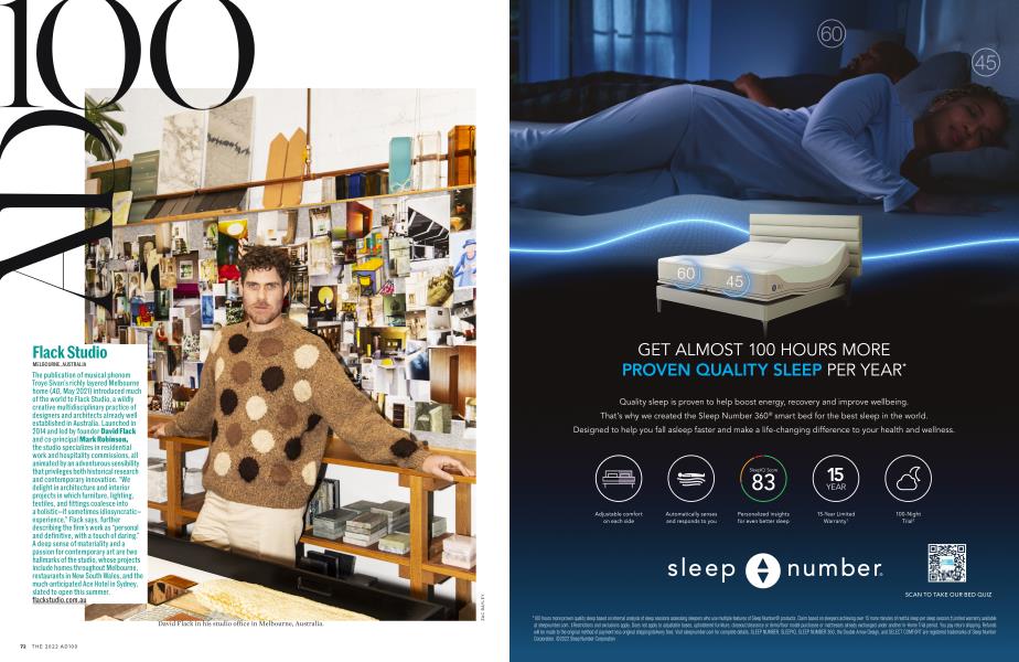 Sleep Number Corporation | Architectural Digest | JANUARY 2022