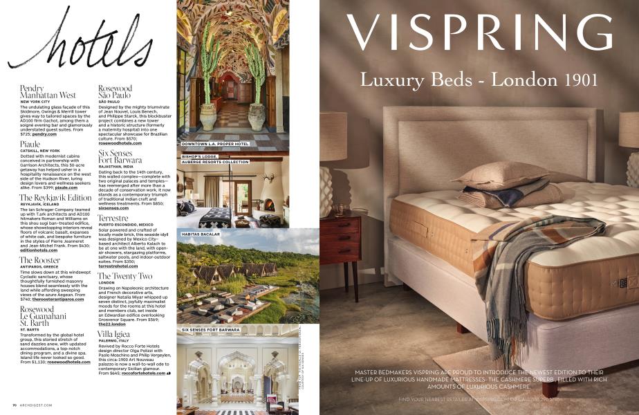 VISPRING | Architectural Digest | SEPTEMBER 2022