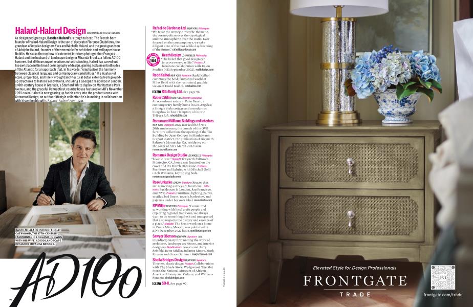 FRONTGATE | Architectural Digest | JANUARY 2023
