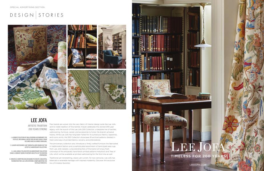 LEE JOFA | Architectural Digest | NOVEMBER 2023