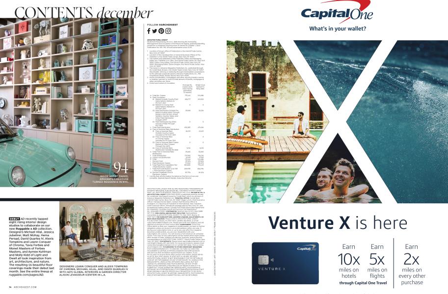 ARCHITECTURAL DIGEST | Architectural Digest | DECEMBER 2023