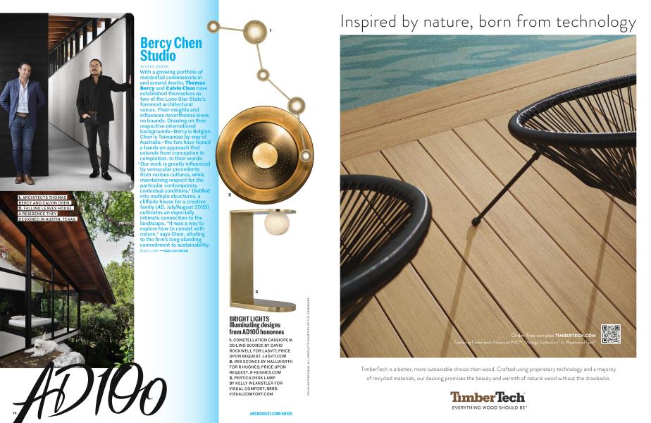Timber Tech | Architectural Digest | JANUARY 2024