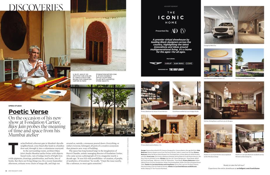 OPEN STUDIO Poetic Verse | Architectural Digest | FEBRUARY 2024