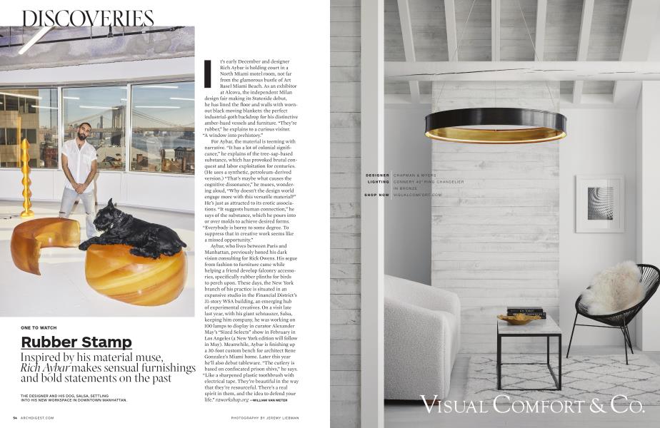 ONE TO WATCH Rubber Stamp | Architectural Digest | MARCH 2024